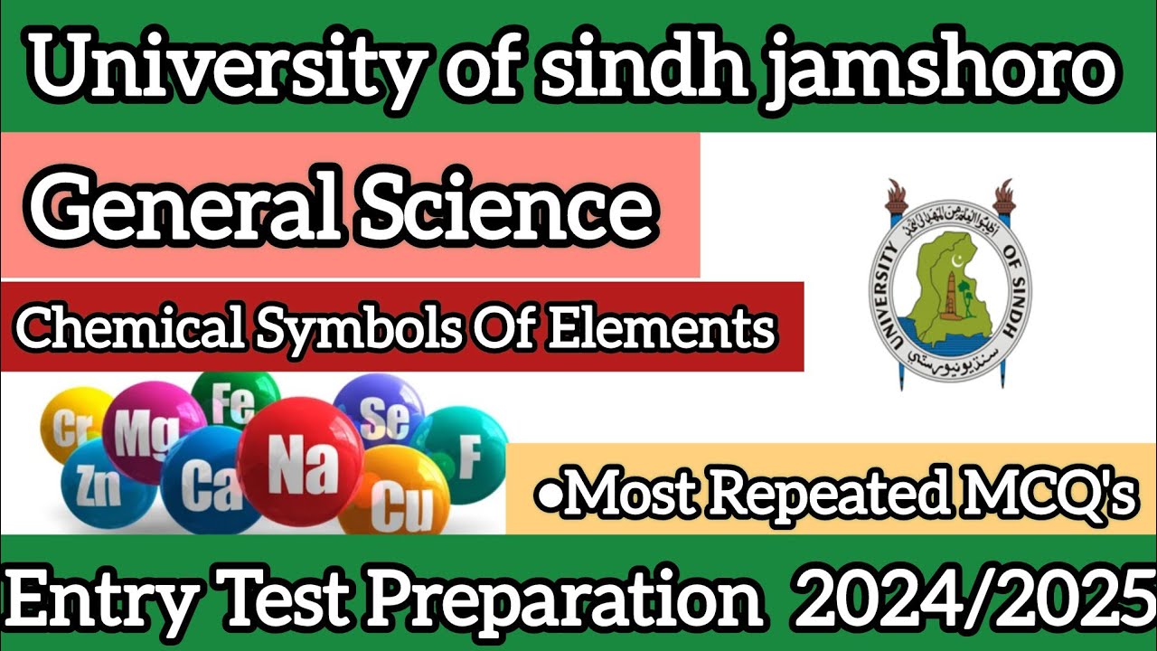 General Science Mcqs"Chemical Symbols Of Elements ...