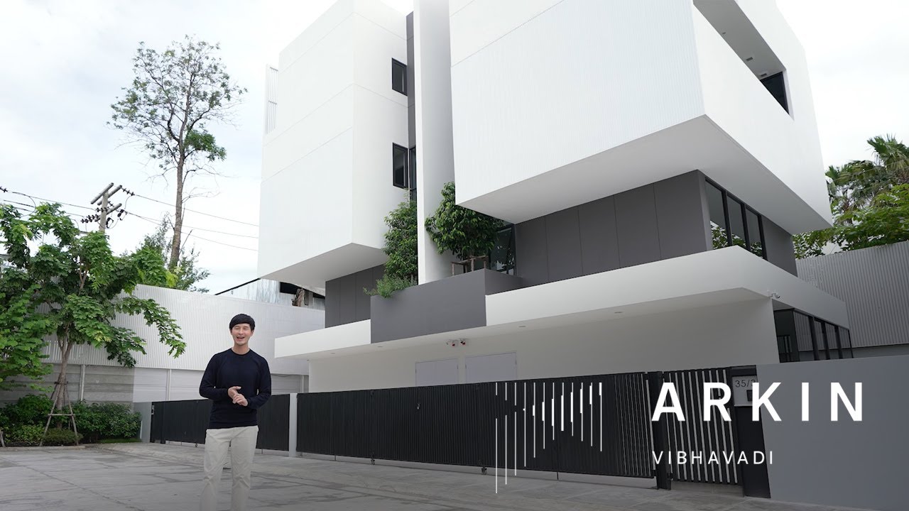 Arkin วิภาวดี : บ้านแฝด3ชั้นครึ่ง สมาร์ทโฮมสไตล์มินิมอล นอกทึบ..เป็น ...