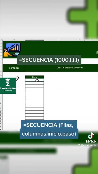 Tips De Excel Secuencia Excel Aprendeexcel Secuencia Exceltips Shorts Parati Youtube