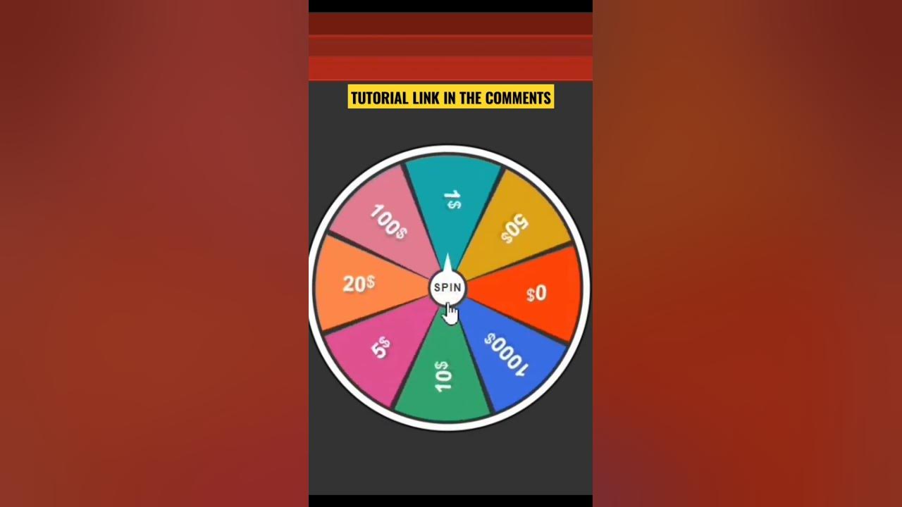 Spin Wheel Animation Using Html Css And Javascript Youtube