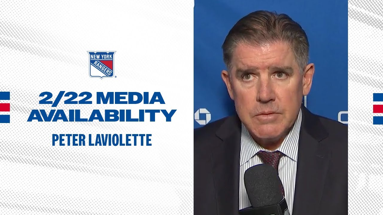 NYR at BUF: Peter Laviolette Postgame Media Availability | February 22 ...