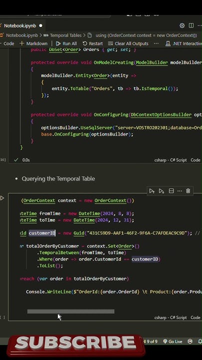 C Tips Temporal Tables In With Entityframeworkcore Shorts Codingtips Csharp
