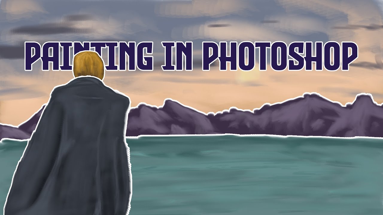 Painting a Scenery in Adobe Photoshop | Digital Painting - YouTube