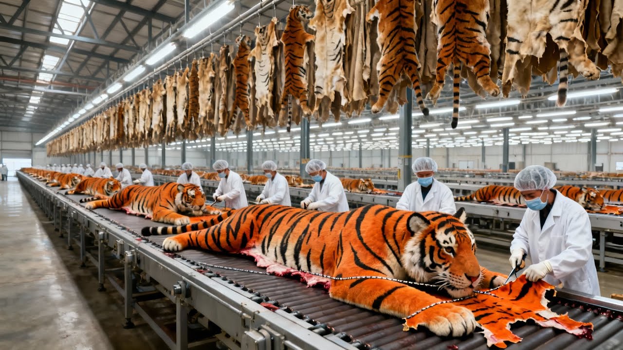 Inside the Tiger Factory: From Tiger Skin to Luxury Goods (Full Process ...
