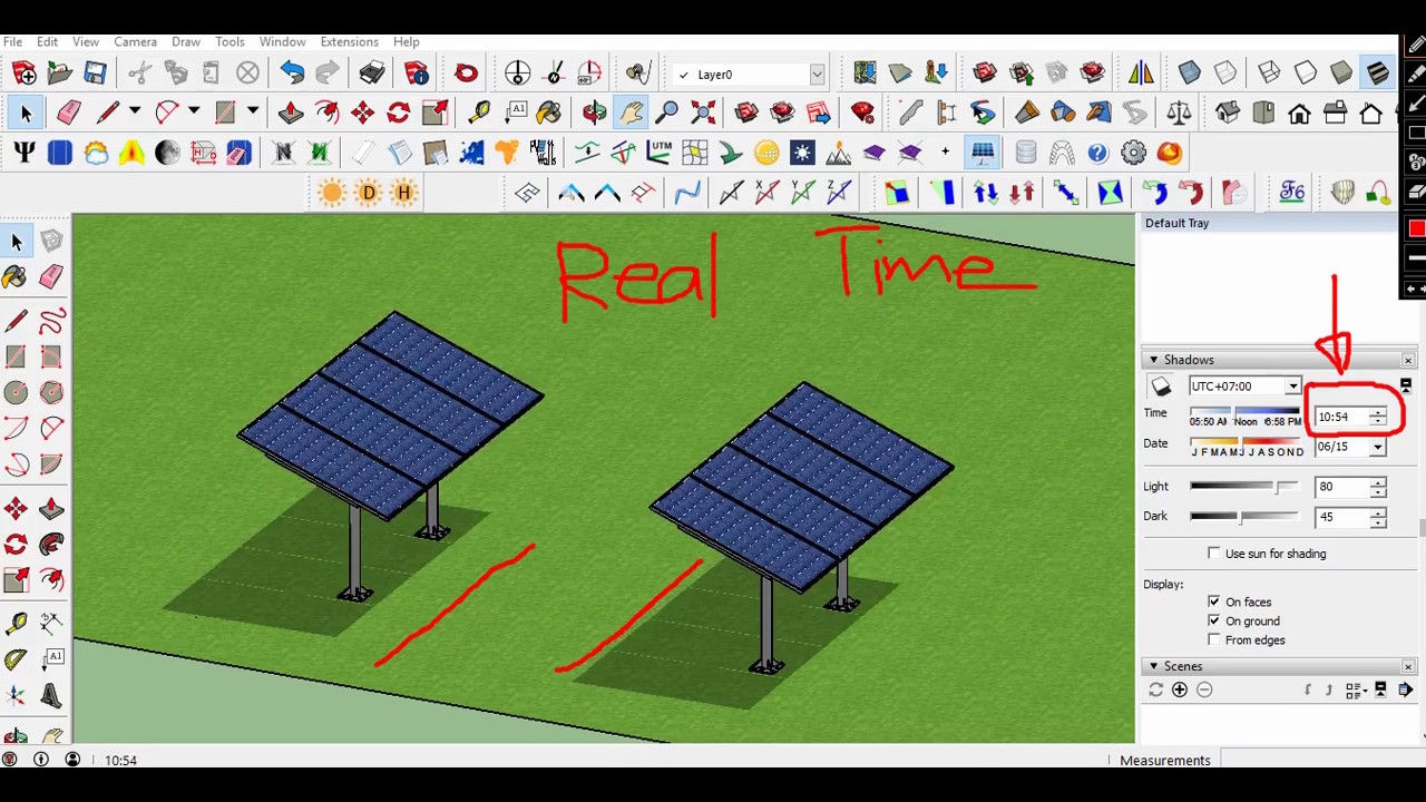 Sketchup for Simulator Solar Tracking ออกแบบติดตั้ง และจำลอง ระบบโซล่า ...