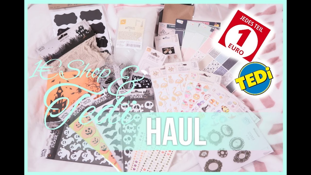So viele tolle Sticker ♥ | Tedi und 1€-Shop Haul | September 2019 ...