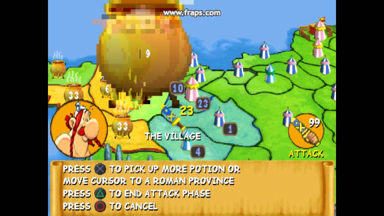 Asterix (PS1) : 300 gauls vs 300 romans [HACK] - YouTube