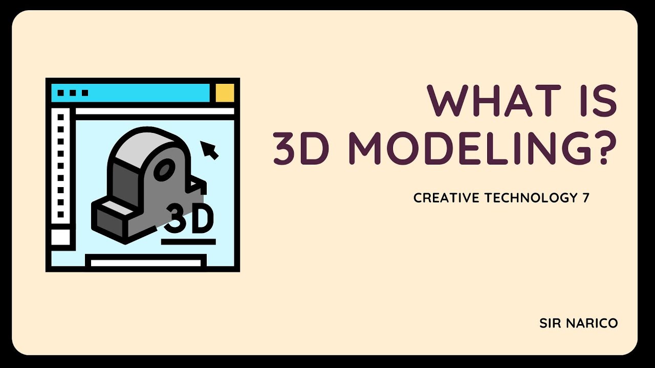 3D MODELING || CREATIVE TECHNOLOGY 7 - YouTube
