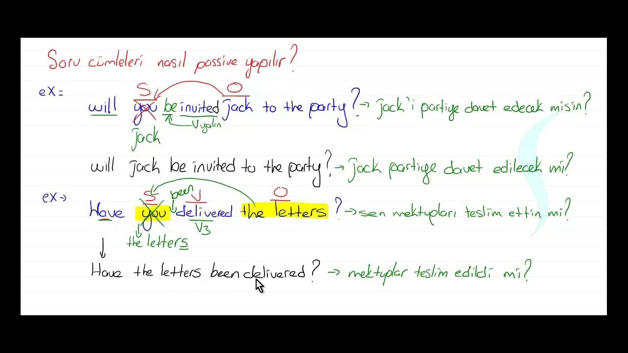 PASSIVE soru cümleleri ve passive 7 - YouTube