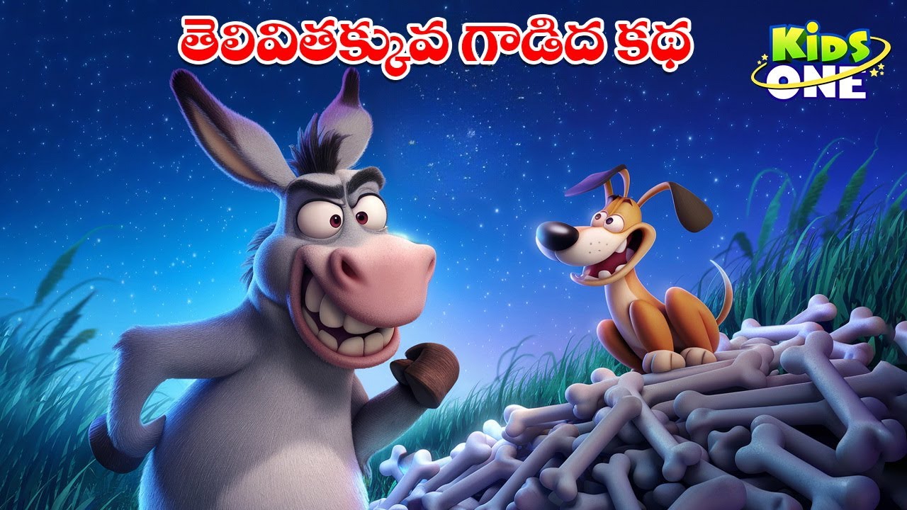 తెలివితక్కువ గాడిద కథ | Stories In Telugu | The Foolish Donkey | Moral ...