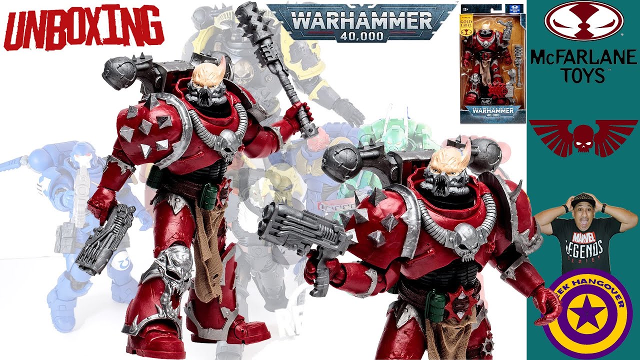 Warhammer 40000 Chaos Space Marine Word Bearer Gold Label Action Figure ...