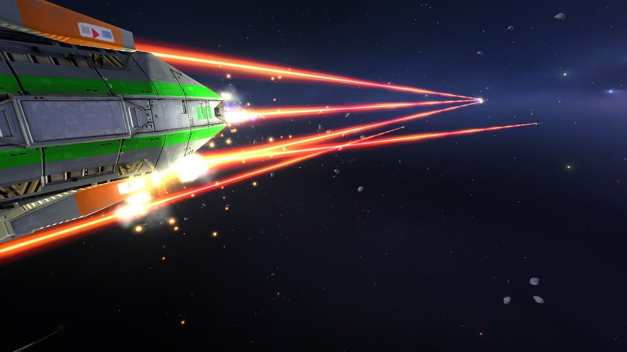 Homeworld Remastered - 1 Heavy Cruiser vs 10 Ion cannon frigates - YouTube