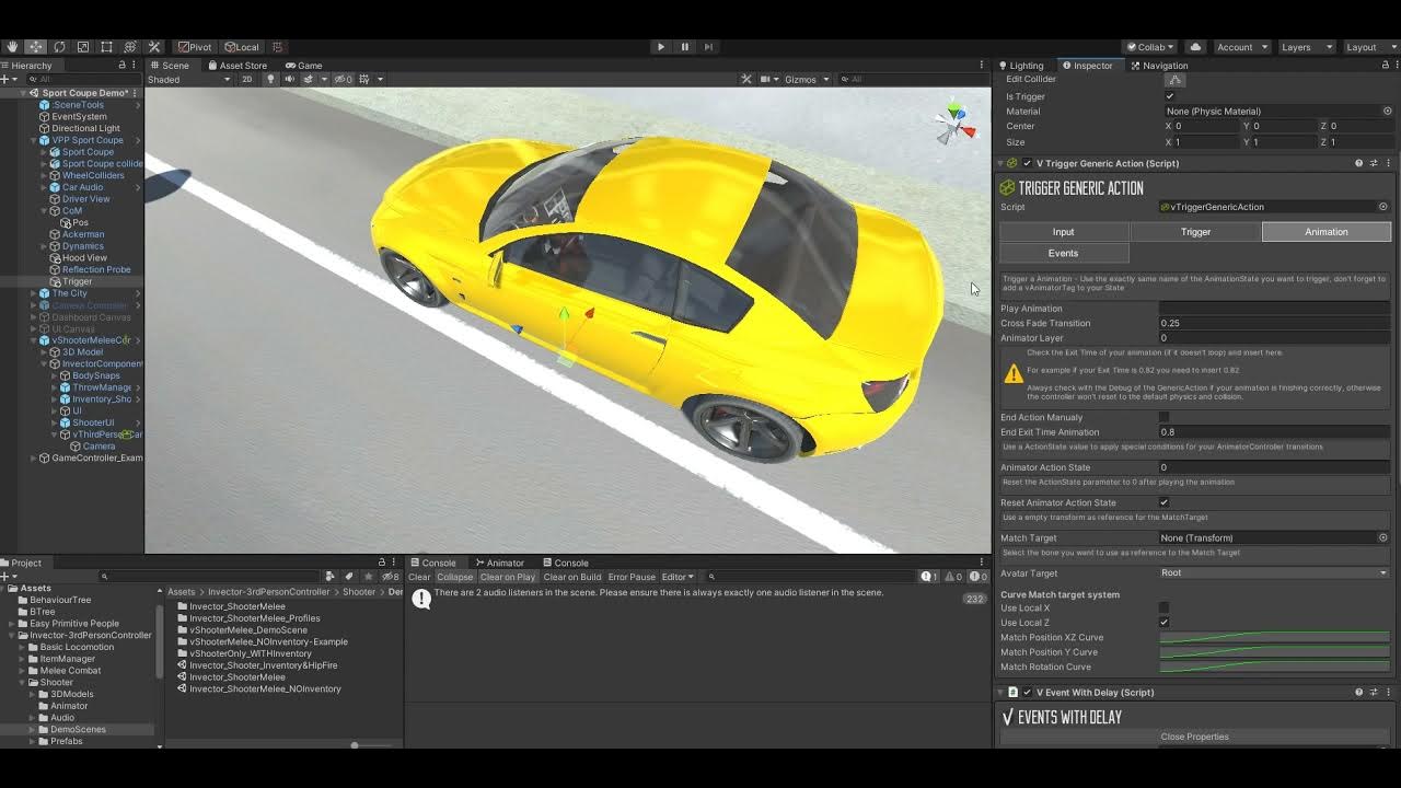 Invector Tutorial - How to Set-up Enter/Exit a Vehicle using Invector's vGeneric Action - YouTube