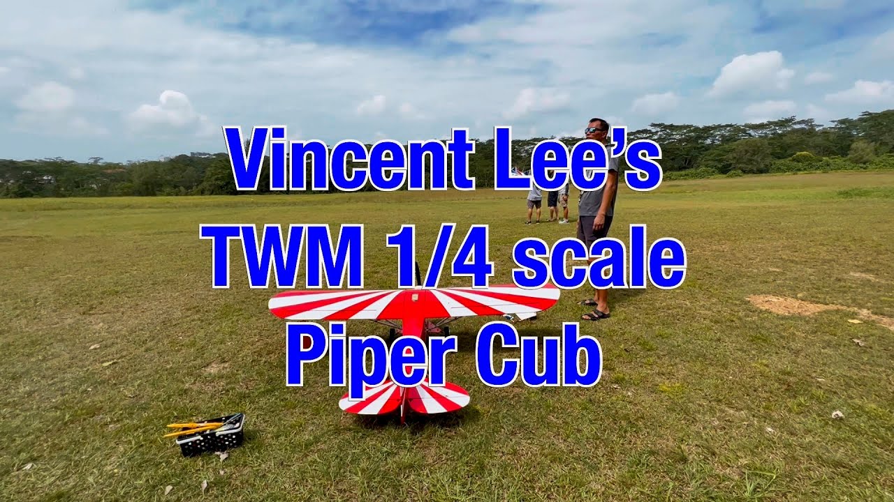 Vincent’s TWM 1/4 Scale Piper Cub - YouTube