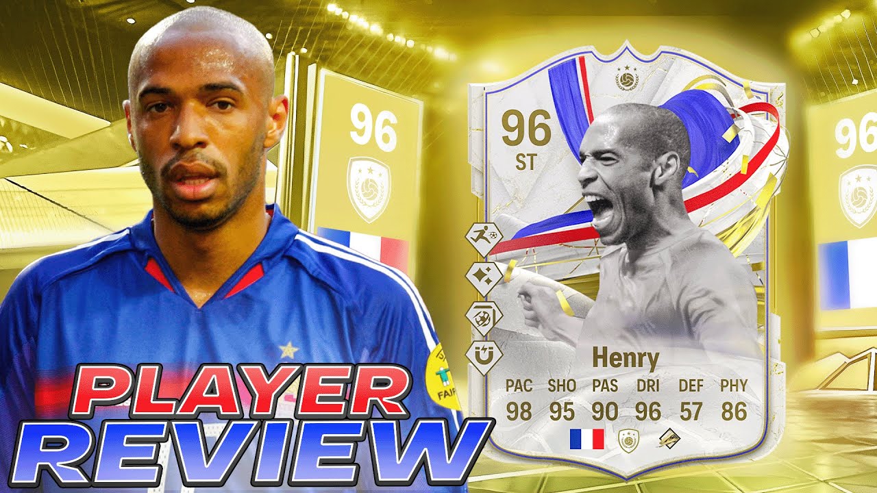 🚀96 GREATS OF THE GAME ICON HENRY PLAYER REVIEW - EA FC 24 ULTIMATE ...
