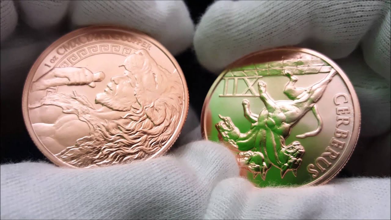 Cerberus 1 oz Copper Round The 12 Labors of Hercules Unboxing - YouTube