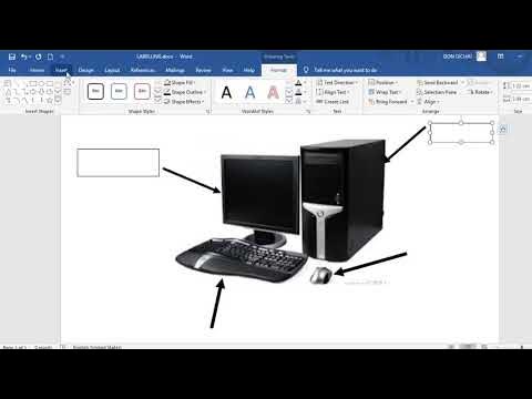 Labeling a diagram using Microsoft Word document - YouTube