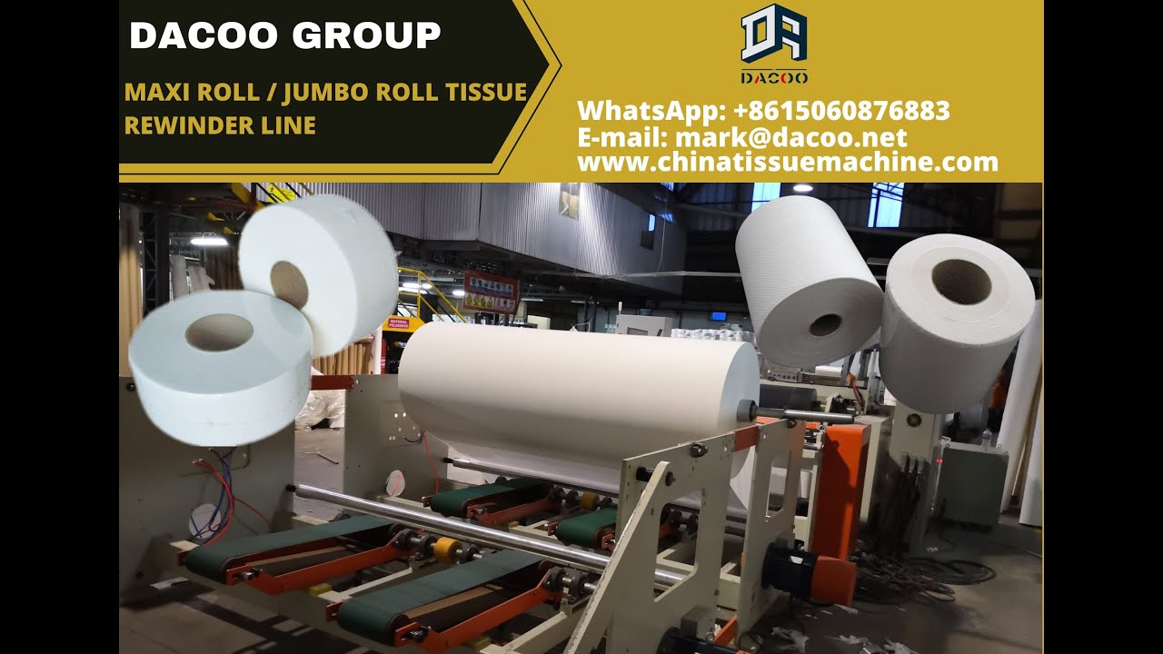 Maxi Jumbo Roll Toilet Paper Roll JRT Hand Towel Roll Machine ...