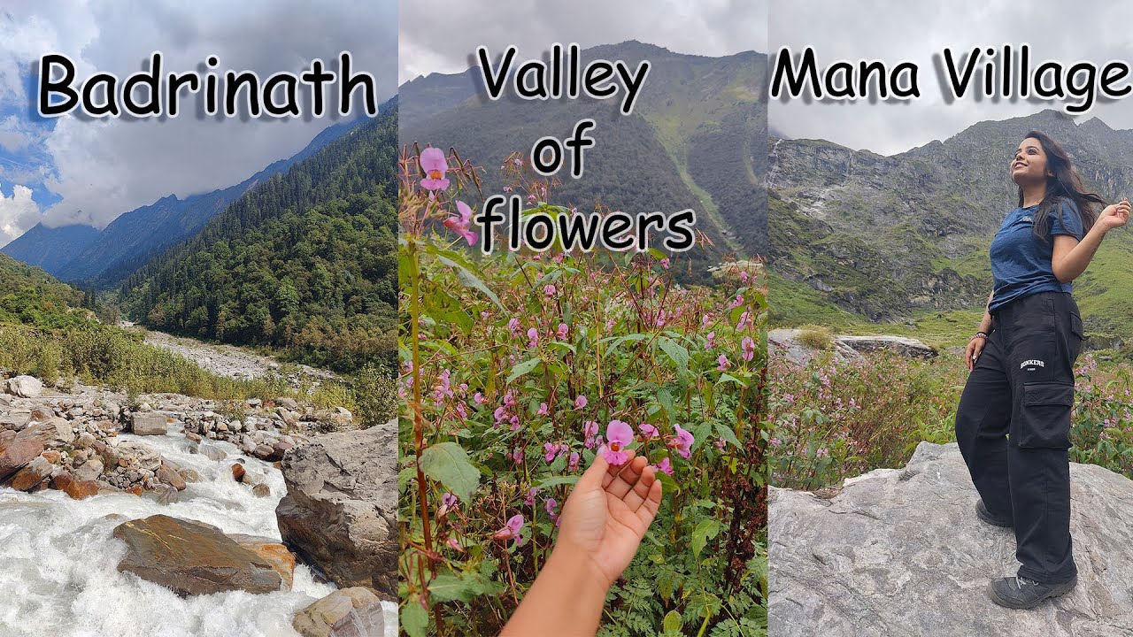 My first ever Trek⛰️ | BADRINATH , VALLEY OF FLOWER , MANA VILLAGE ...