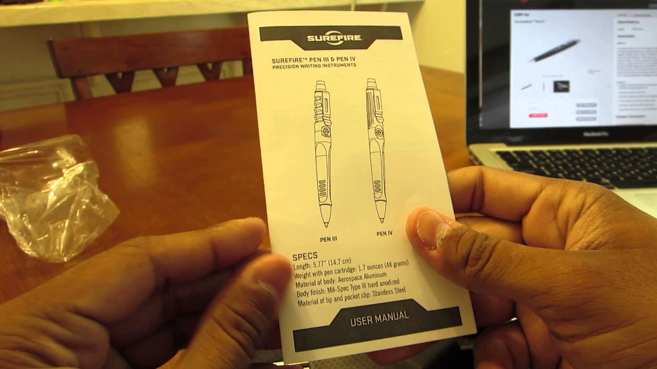 SureFire Pen EWP-04-BK Unboxing / Overview - YouTube