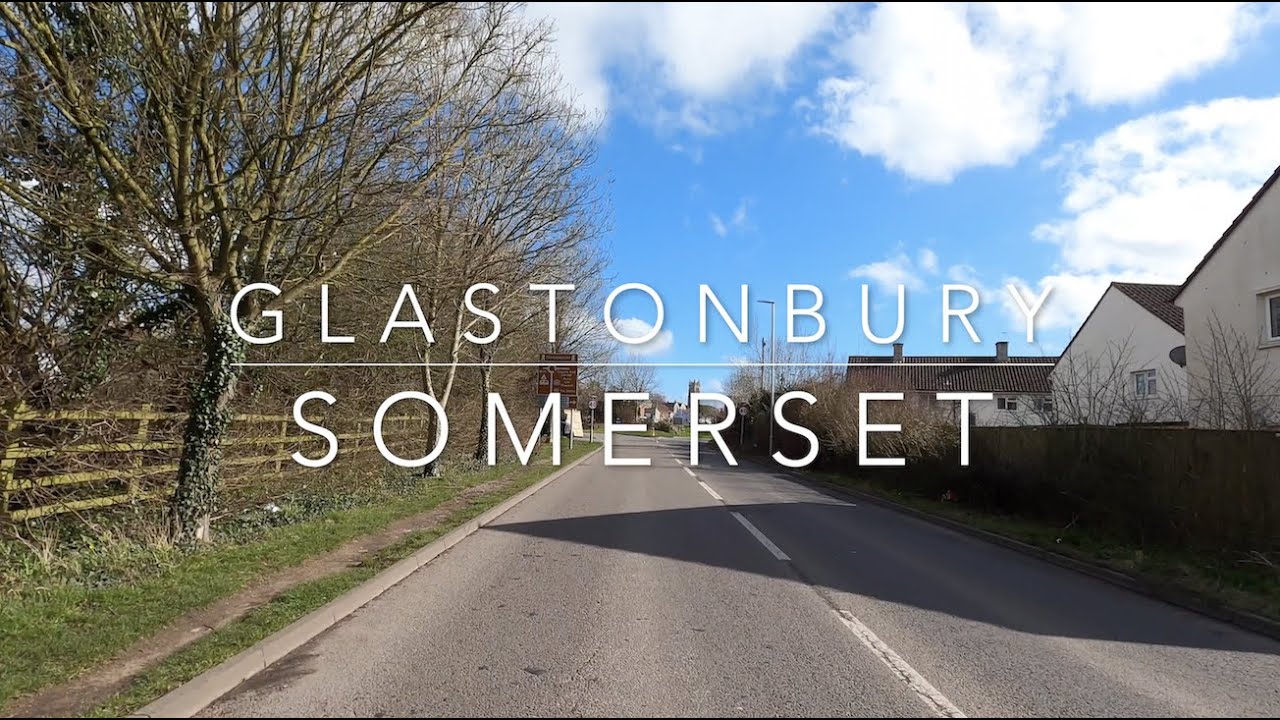 4K Glastonbury (Somerset, UK) Car Drive - YouTube