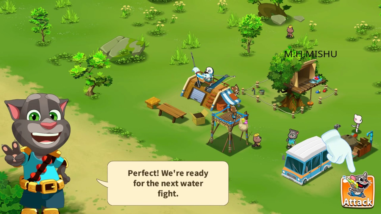Talking Tom Camp Android IOS Gameplay - YouTube