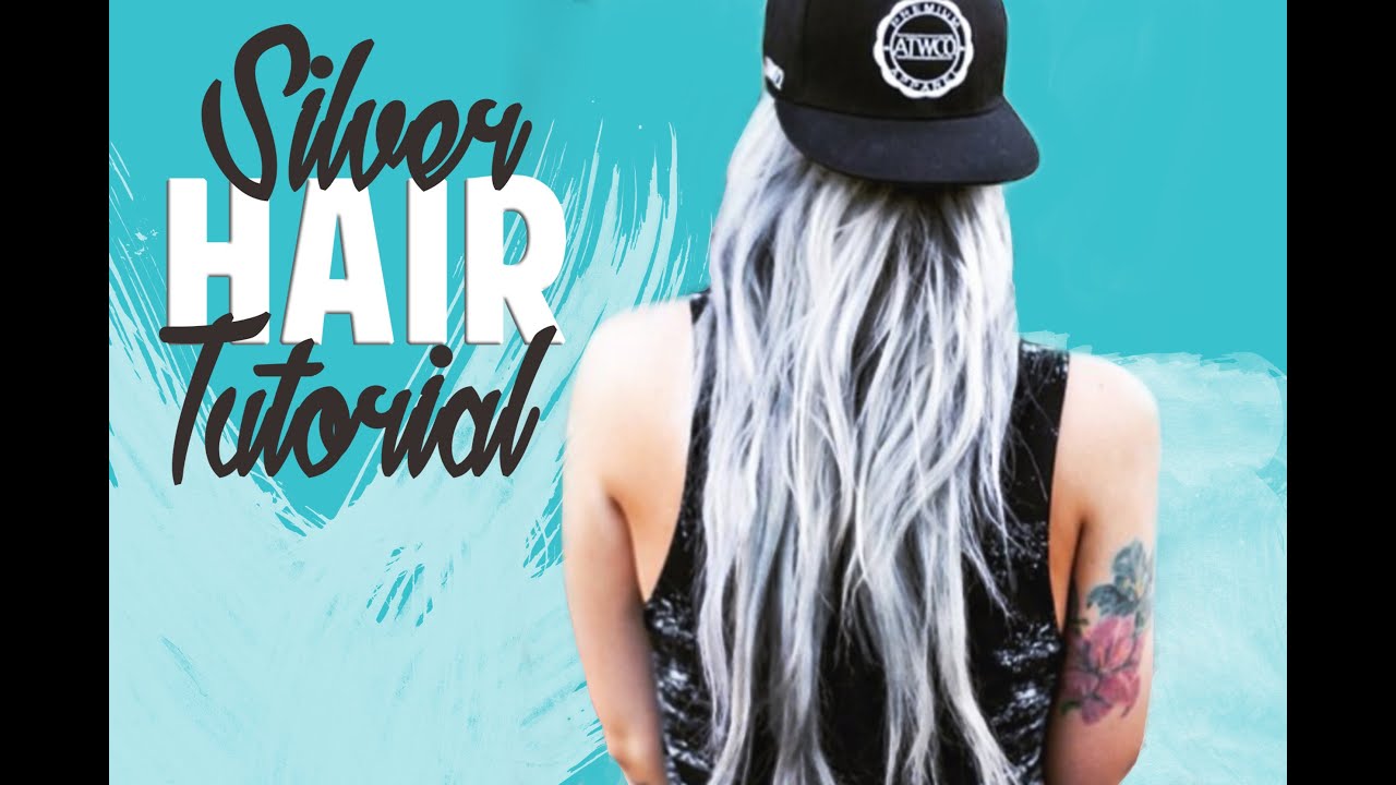 HOW TO: SILVER / GREY HAIR TUTORIAL | by CiBabs - YouTube