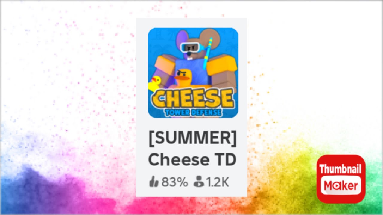 CHEESE TD ON ROBLOX - YouTube