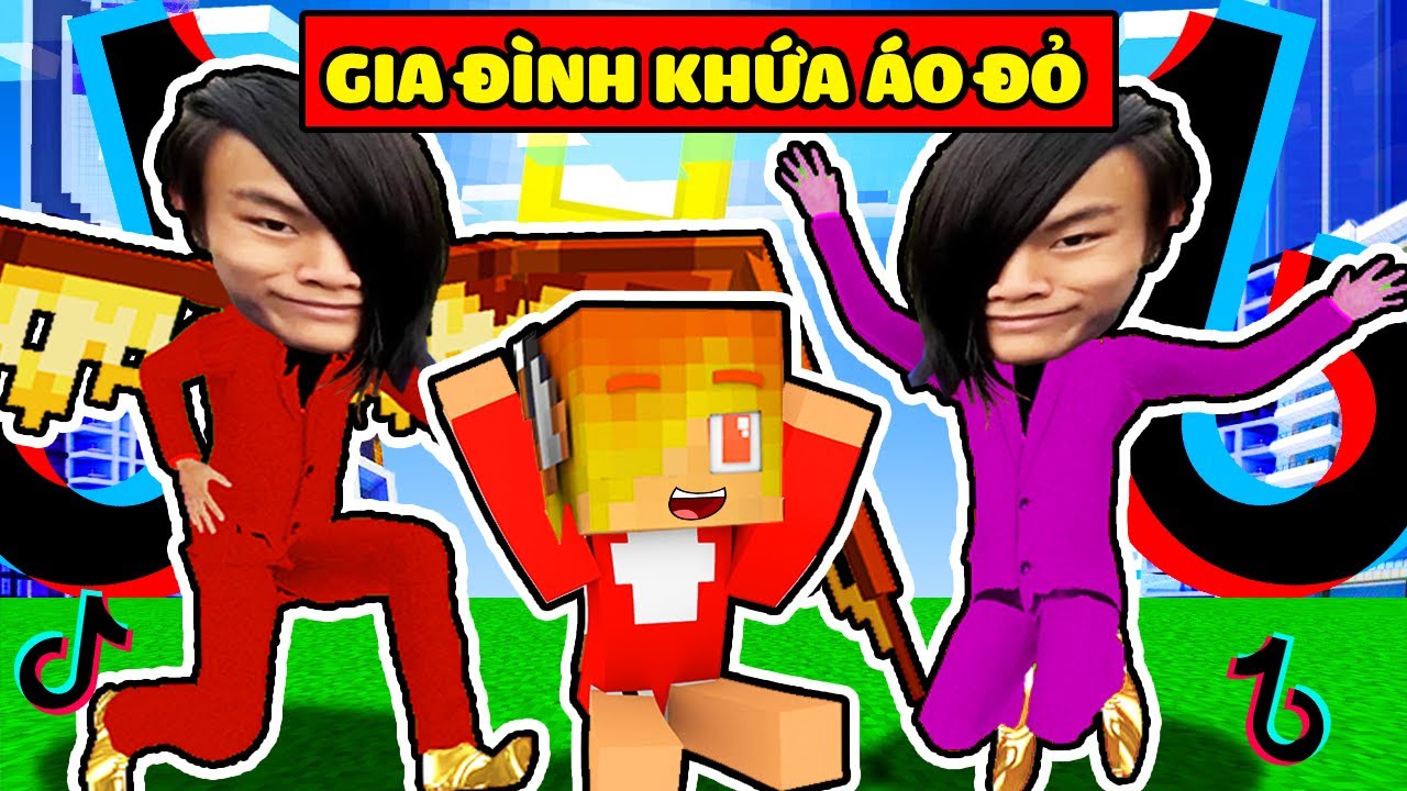 JACKVN EM BÉ ĐƯỢC GIA ĐÌNH KHỨA ÁO ĐỎ NHẬN NUÔI TRONG MINECRAFT - YouTube