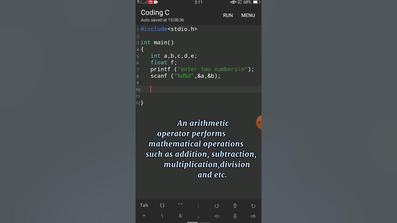 Arithmetic Operations Using User Input - YouTube