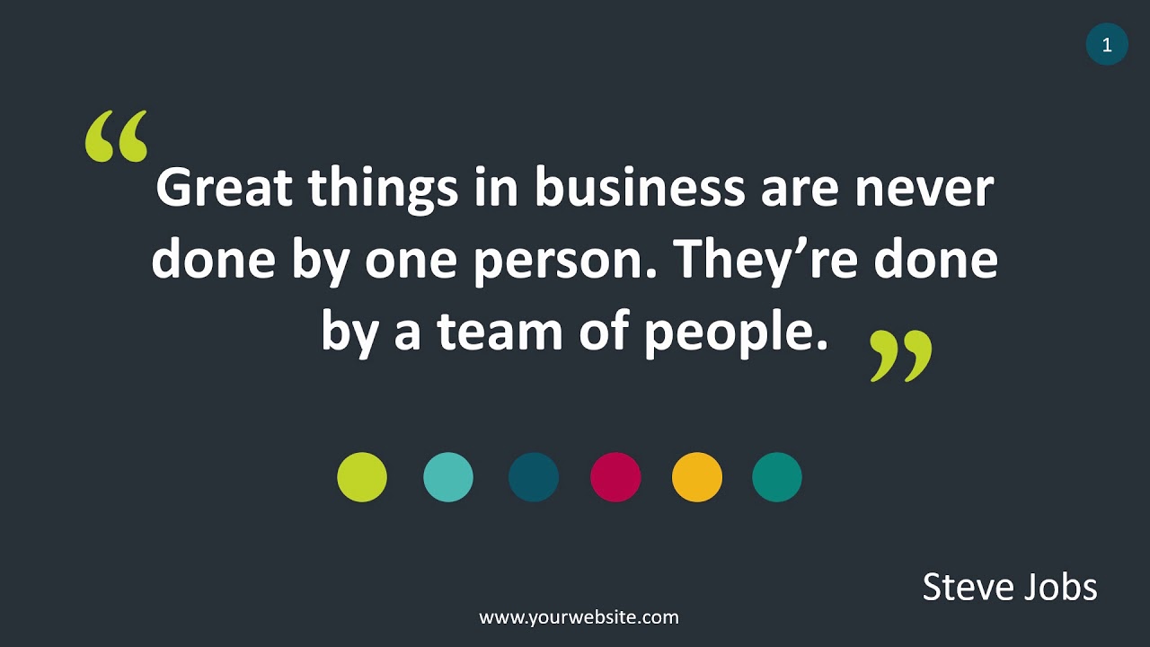 Business Quote Infographic - Animated PowerPoint Template - YouTube