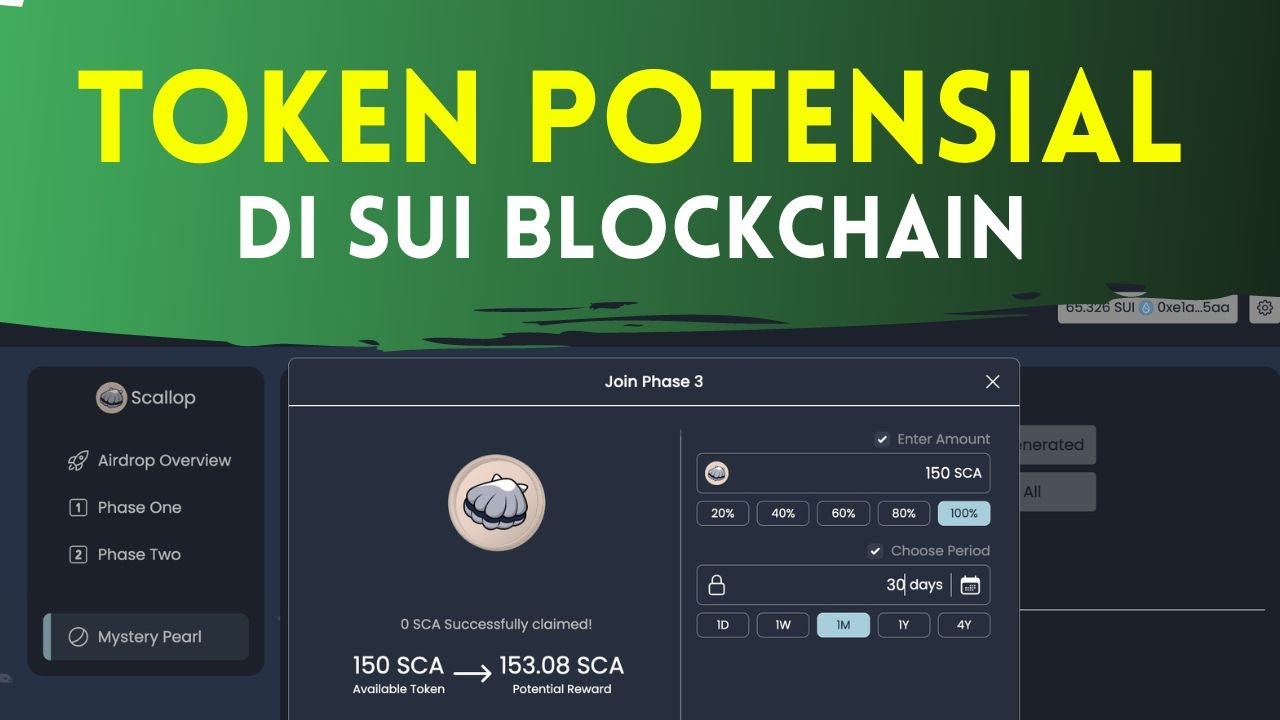 TOKEN POTENSIAL di Ekosistem SUI Blockchain !! SCALLOP / Token SCA ...