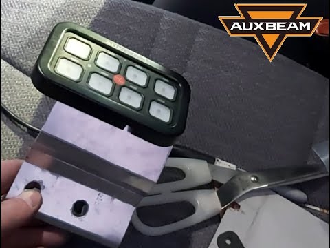 Auxbeam 8 Gang Switch Panel - Switch panel install - YouTube