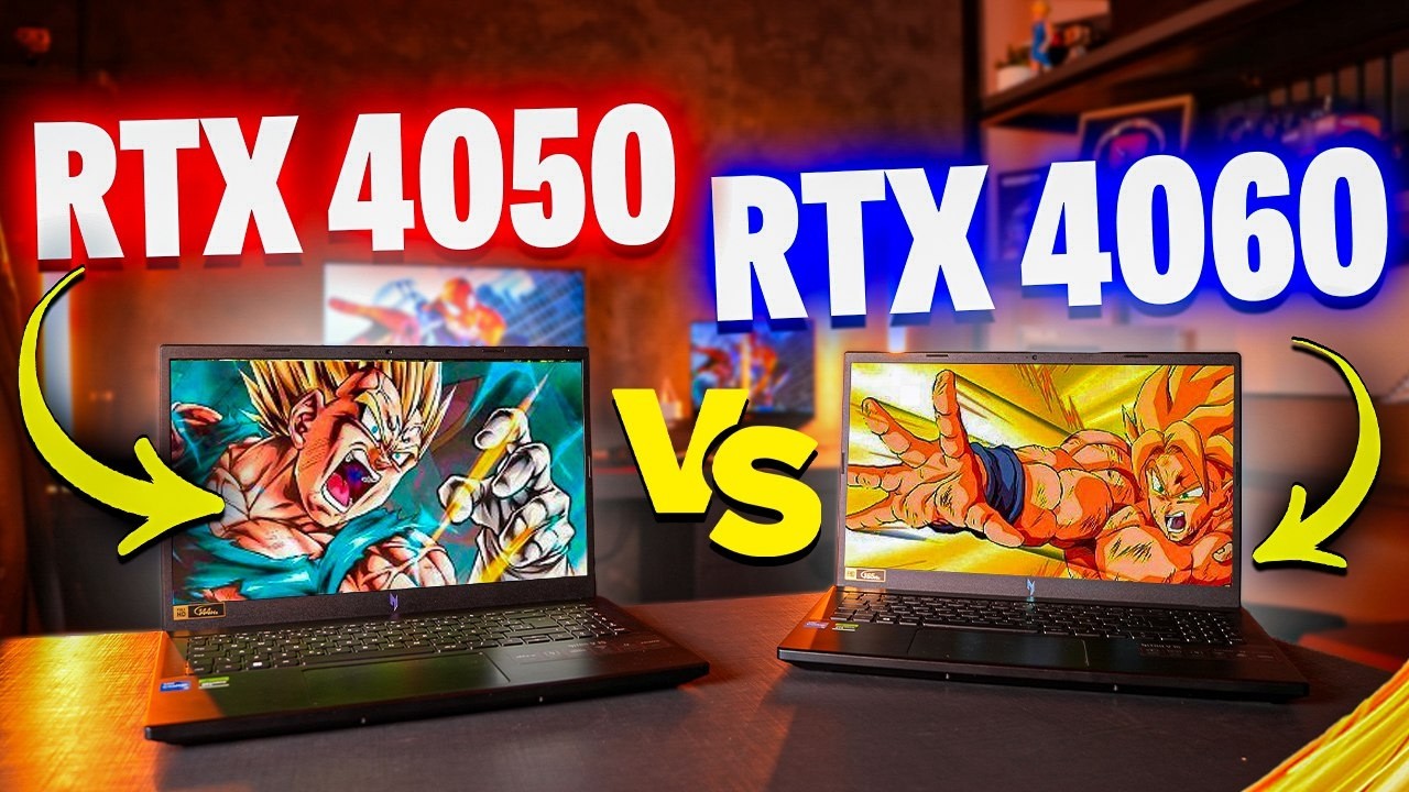 RTX 4050 vs RTX 4060 no Acer Nitro V15 - (A VERDADE DÓI) - YouTube