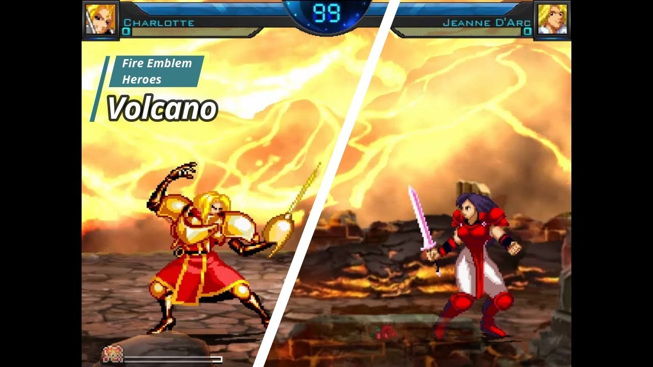 [Mugen] Volcano stage released (2 vers) - YouTube