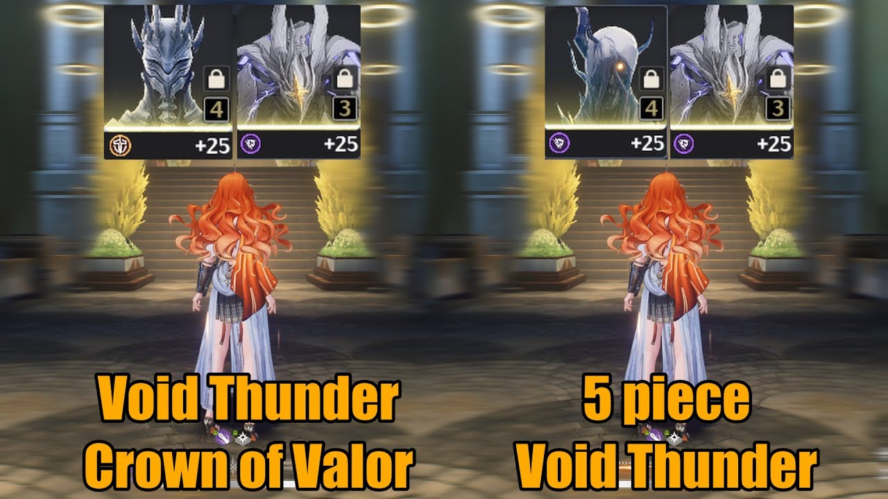 Augusta Void Thunder & Crown of Valor Vs 5 piece Void Thunder || WUWA ...