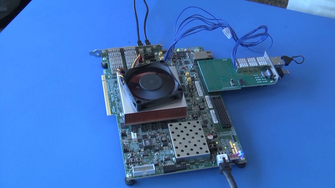 Samtec Fqsfp Cable On Xilinx Vcu118 Development Kit Youtube