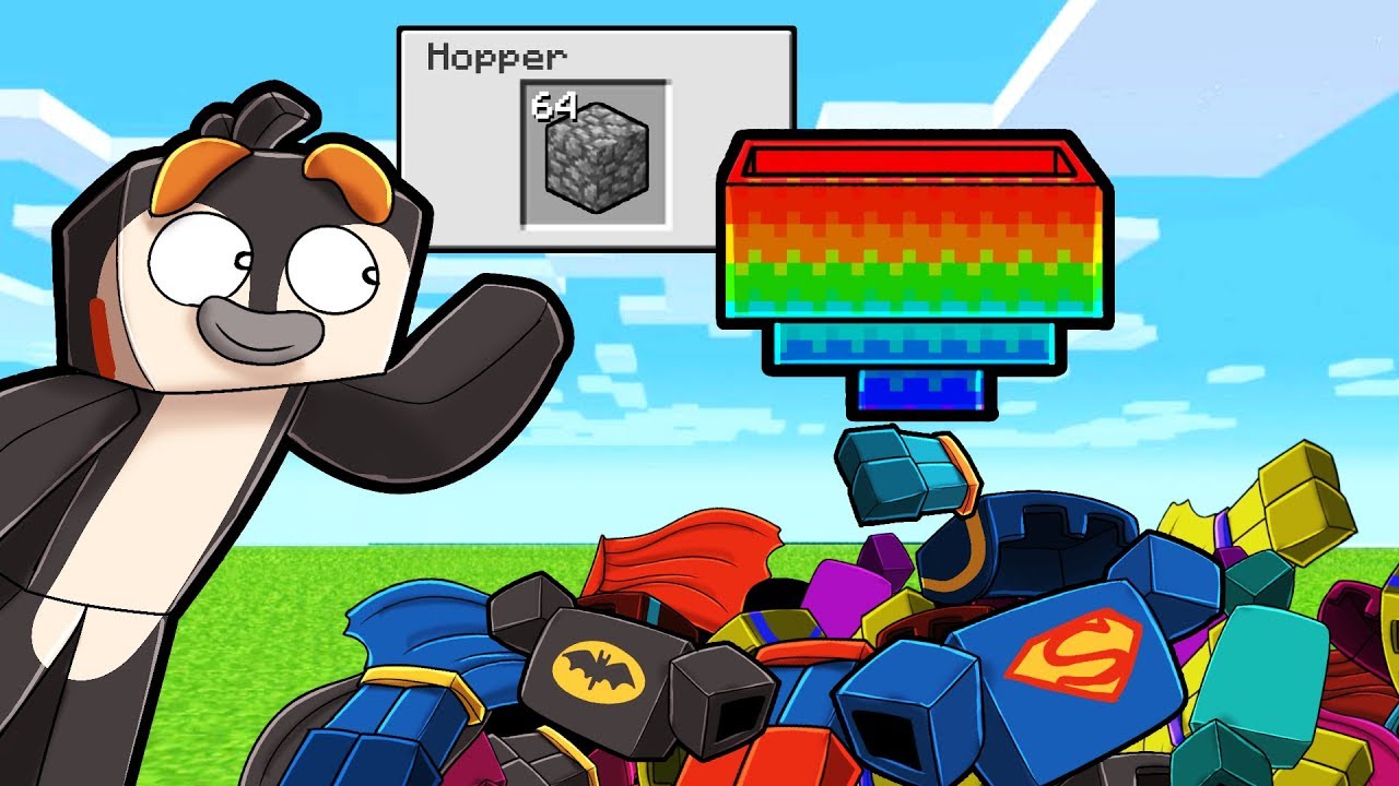 Minecraft - HOW TO BECOME A SUPERHERO IN SCRAMBLE CRAFT! - YouTube