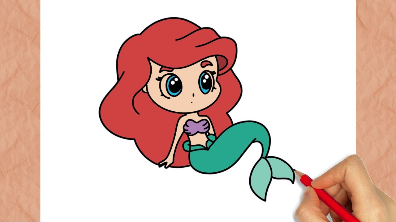 Como Desenhar O Bebe Princesa Da Disney Ariel Ariel, A Pequena Sereia