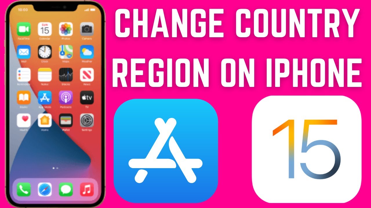 How To Change Your Country or Region On Iphone Ios 15 | Change Country ...