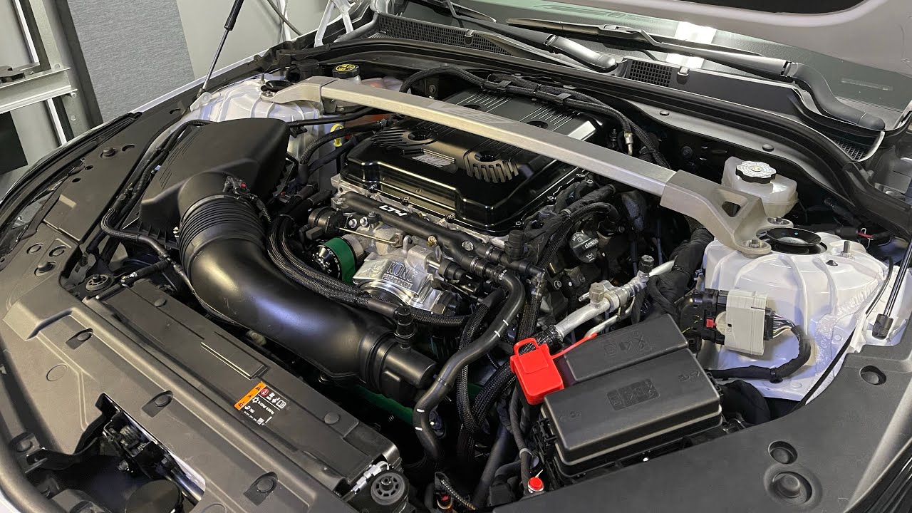 CT5-V Blackwing Engine Bay Cleanup and Wire Tuck - YouTube