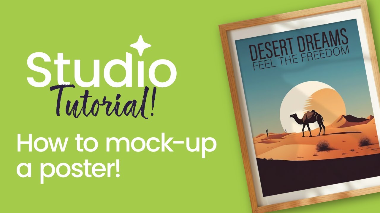 Studio Tutorial: How To Create A Mock-Up For A Poster! 🤩 - YouTube