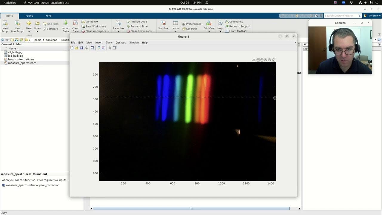 Spectrometer Spectrum Generation with MATLAB - YouTube