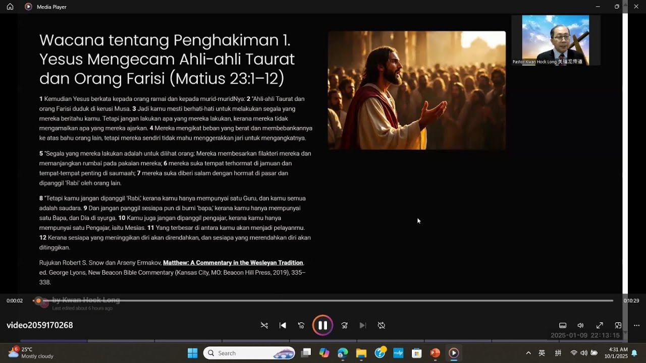 176.Wacana Penghakiman 1. Yesus Kecam Ahli Taurat & Orang Farisi ...