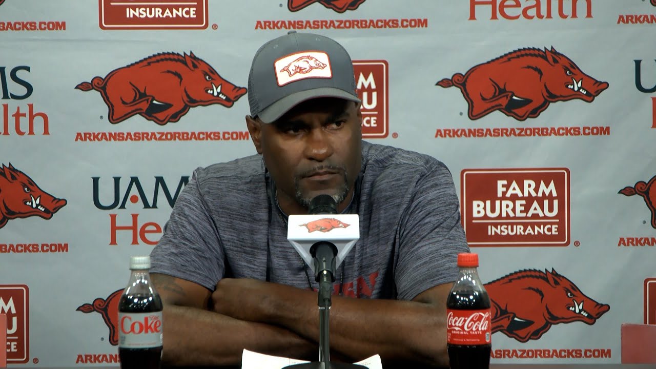Co-Defensive Coordinator Marcus Woodson discusses secondary in Fall ...