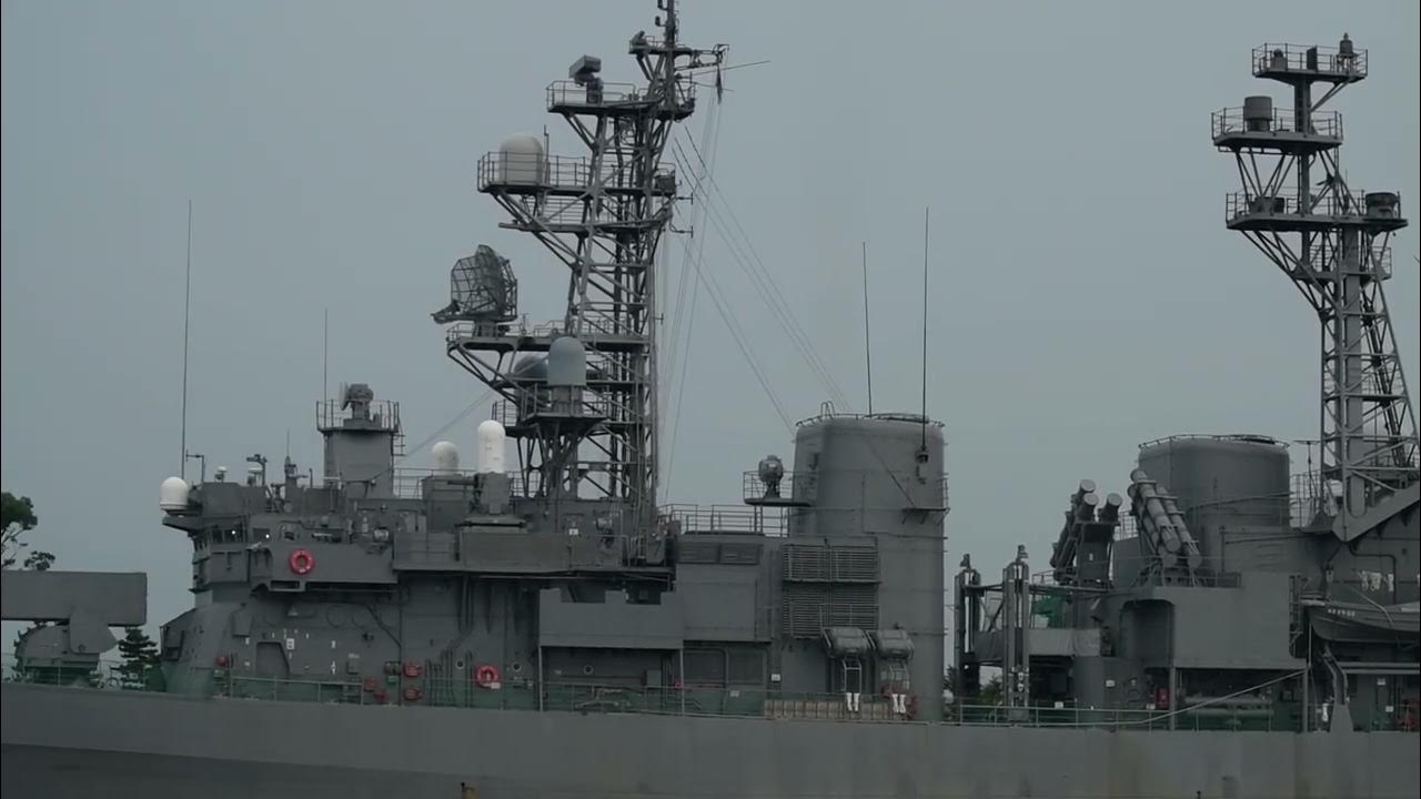 護衛艦 DD-151 あさぎり（朝霧）海上自衛隊 高松寄港 サンポート高松 5万トン級岸壁接岸2024/7 - YouTube