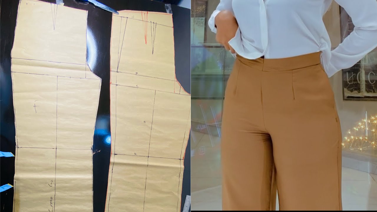 How to Cut a Pant Trouser with a Perfect Crutch. (CUTTING) - YouTube