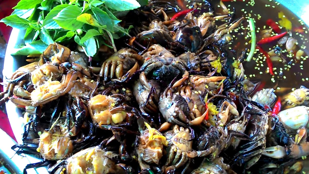 Asian Street Food - Cambodia Food Compilation - Khmer Fast Food , Crab ...