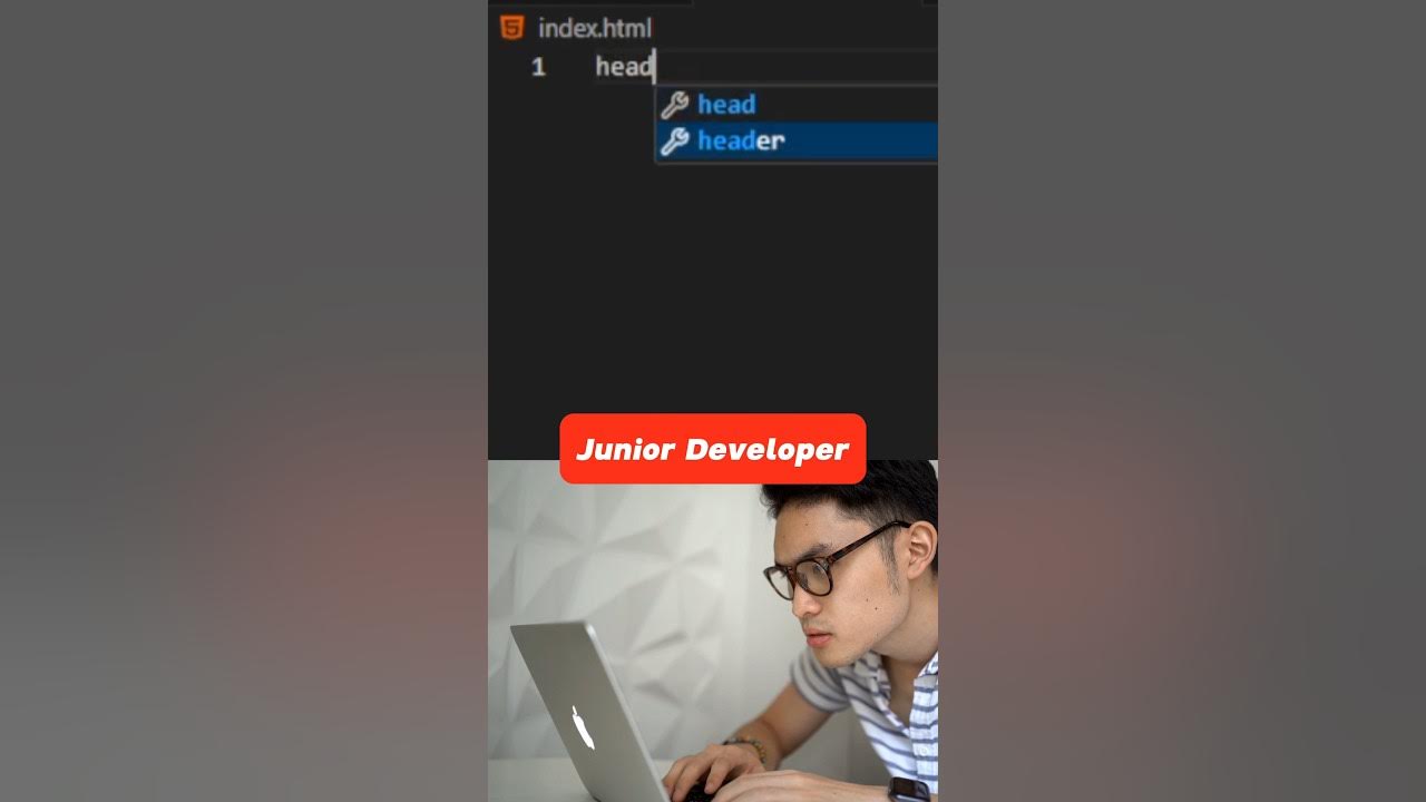 Junior Developer 🤡 VS Senior Developer 🤓#web #webdeveloper #webdevelopment #coding #programming ...