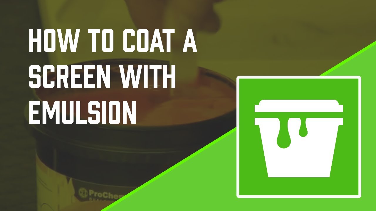 How To Coat Screen with Emulsion - YouTube